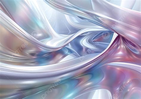Abstract Flowing Shapes In Iridescent Colors Create A Dynamic Fluid Visual Experience Background