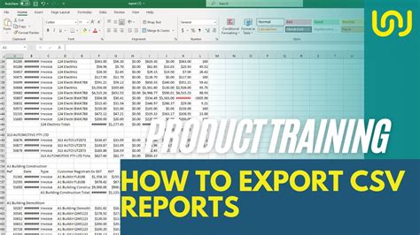 Export Csv Reports Youtube