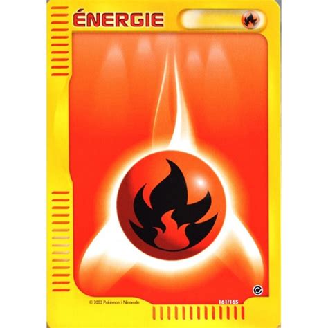 Énergie Feu 161 165 Expedition carte Pokemon Poke Cartes