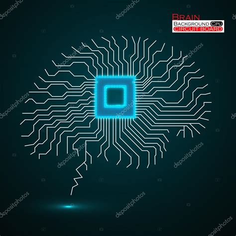 Brain Cpu Microprocessor Circuit Board Abstract Technology