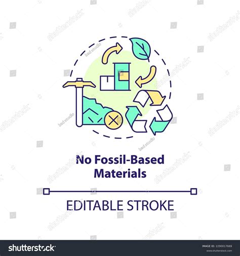 No Fossil Based Materials Concept Icon เวกเตอร์สต็อก ปลอดค่าลิขสิทธิ์ 2290017669 Shutterstock