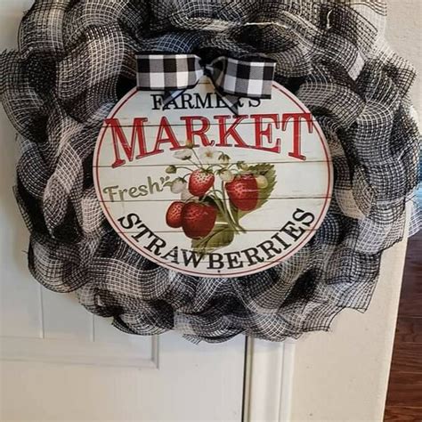 Scary Pennywise It Clown Halloween Door Wreath Red White Blue Creepy