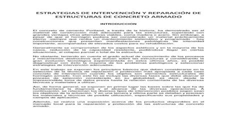 Reparacion De Estructuras De Concreto Pdf Document