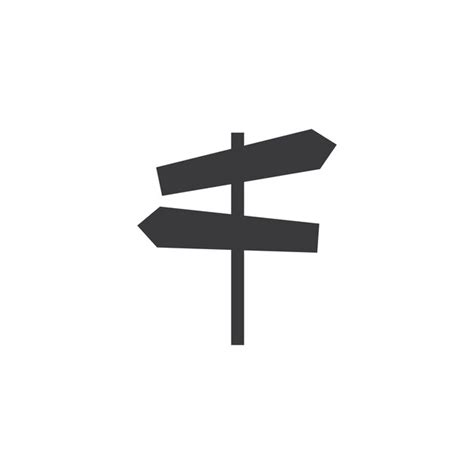 Icône De Panneau De Signalisation Design Plat Vecteur Vecteur Premium