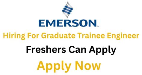Emerson Hiring For Graduate Trainee Engineer 2024 Apply Now