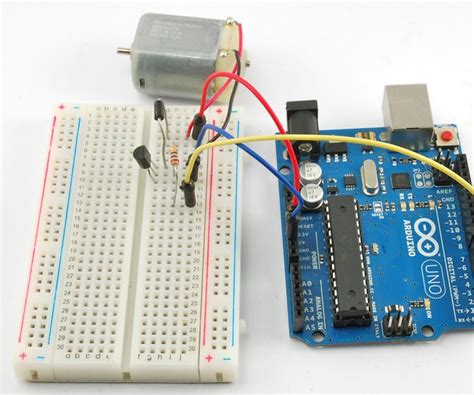 arduio dc motor speed control serial monitor no l293d 5 steps