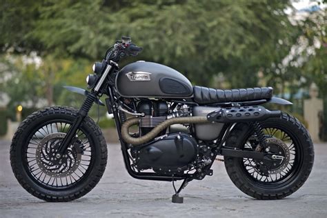 Modified Triumph Bonneville Scrambler Rajputana Custom Motorcycles
