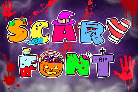Scary Font By Kalilaart Creative Fabrica