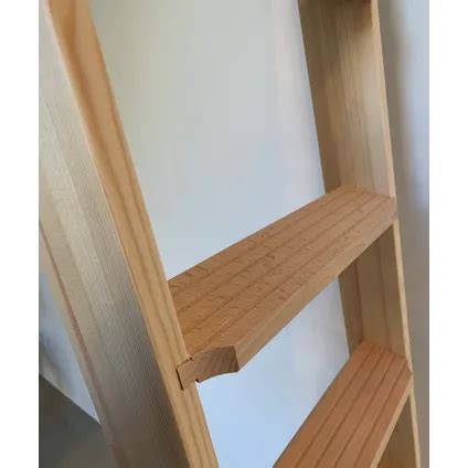 Échelle de Mezzanine Sogem bois non traité pin et hêtre 10 marches