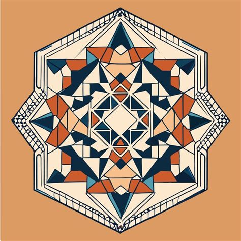 Elegant Geometric Vector Patterns Timeless Design Elements Premium Ai