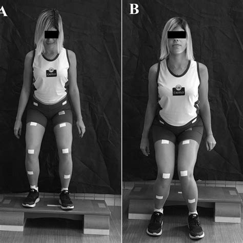 Drop Vertical Jump Task A Starting Position B End Position