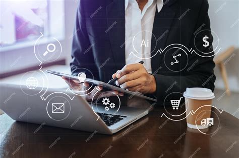 Premium Photo Coding Software Developer Work With Augmented Reality