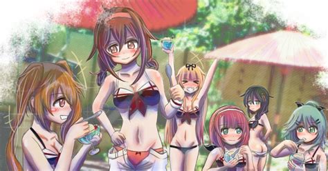 艦隊これくしょん 【🌞】last Summer白露型艦これ ミケマンガ先生のイラスト Pixiv