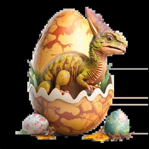 귀여운 공룡 알 일러스트 Png Psd 무료 다운로드 Pikbest