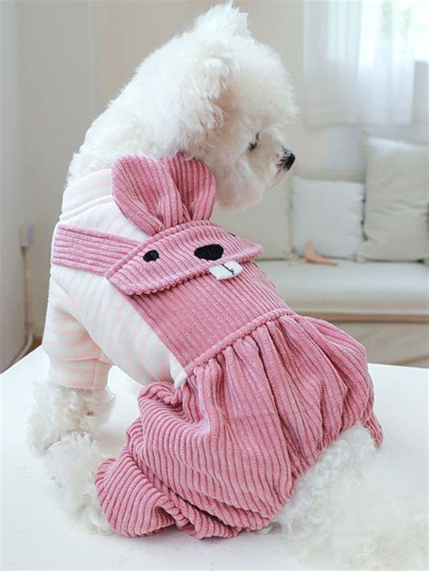Macacão Para Animais De Estimação Com Design De Coelho De 1 Peça In