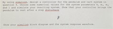 Solved To Find Equation Of Mation Which Relates θ¨ To F By
