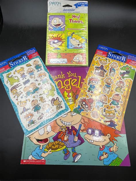 Vintage Rugrats Bundle Sticker Sheets Tarjetas De Etsy México