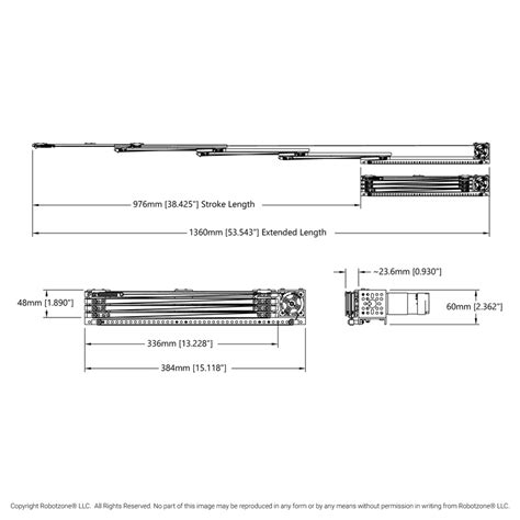 4 Stage Viper Slide Kit Cable Driven 336mm Slides Gobilda®