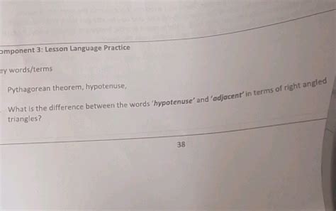 Omponent 3 Lesson Language Practice Ey Words StudyX