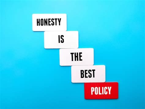 Premium Photo Colored Cube With Text Honesty Is The Best Policy On