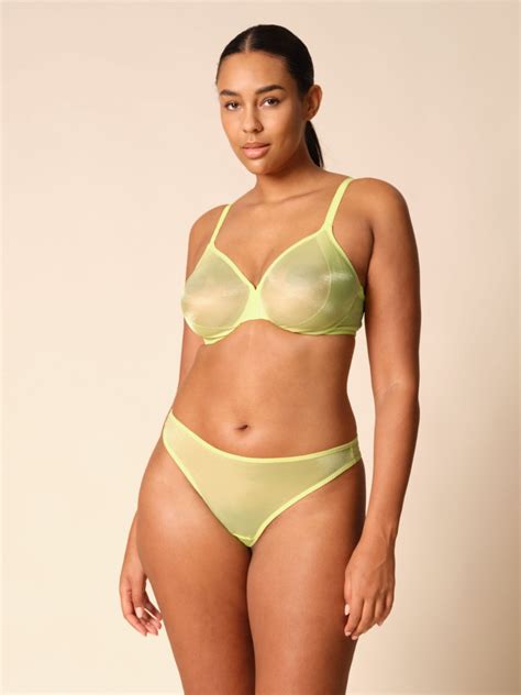 Glossies Sheer Bra Sunny Lime Gossard