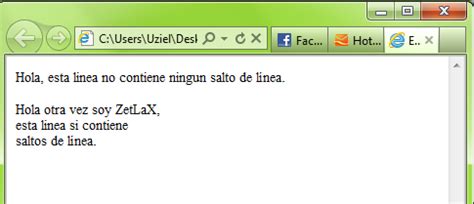 Aprendiendo HTML con ZetLaX 8 Cap 2 Saltos de Línea br