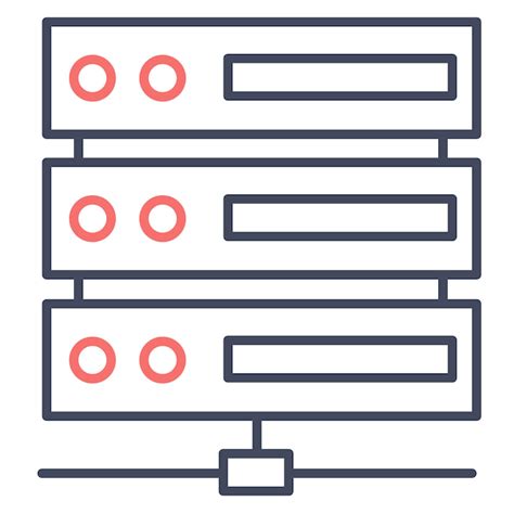 Premium Vector Server Vector Illustration Style