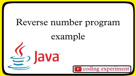 Reverse Number Program Example Java Programming Shorts