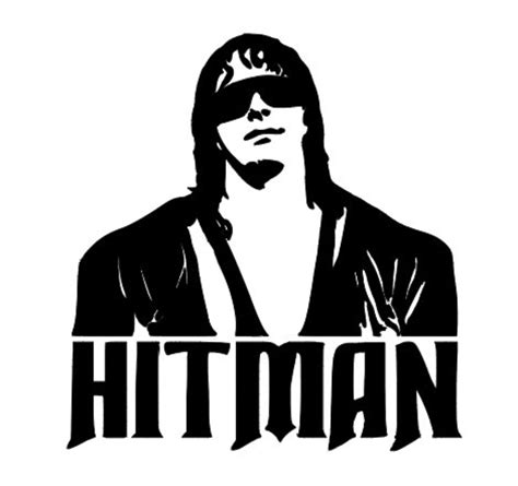 Hitman Bret Hart Wrestling Wrestler Vinyl Decal Sticker Pop Etsy