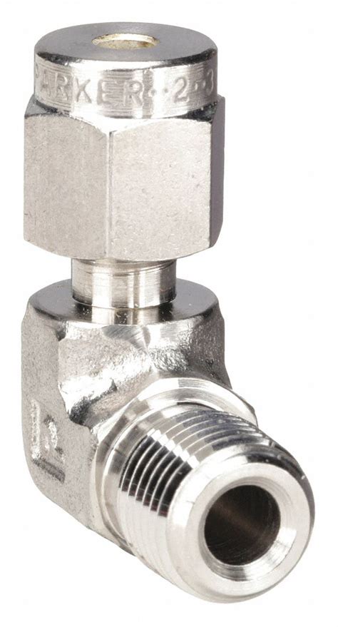 316 Stainless Steel Compression X MNPT Male Elbow 90 Degrees 5UNC4