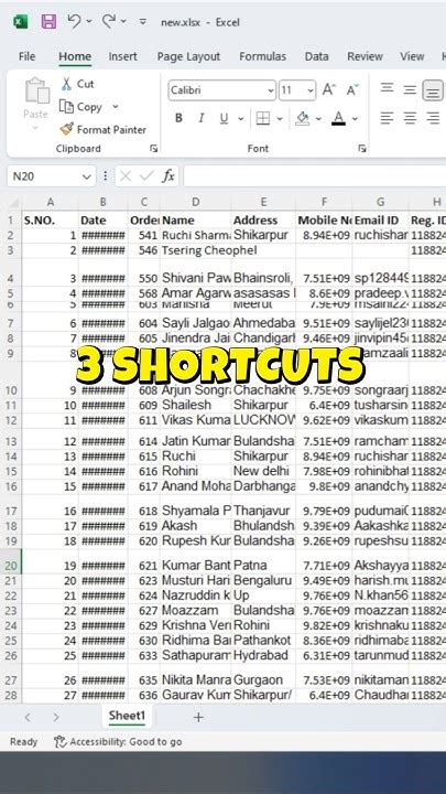 Most Useful 3 Shortcuts For Automatically Adjust Data In Excel