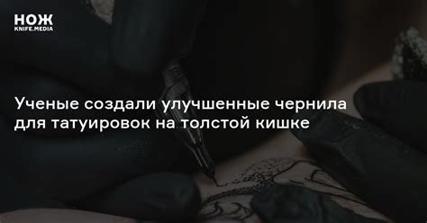 Ученые создали улучшенные чернила для татуировок на толстой кишке — Нож