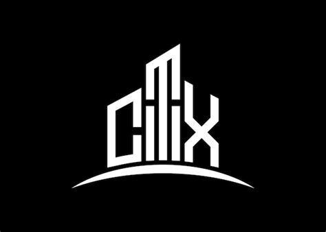Premium Vector Letter Ctx Building Vector Monogram Logo Design Template Building Shape Ctx Logo