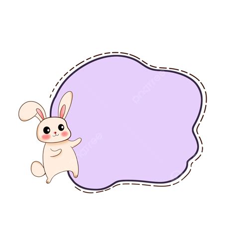 Dialog Box Clipart PNG Images Cartoon Rabbit Creative Dialog Box Text
