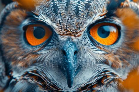 Premium Photo A Diagram Of An Owls Face Focusing On The Radial Pattern Of Feathers Around The
