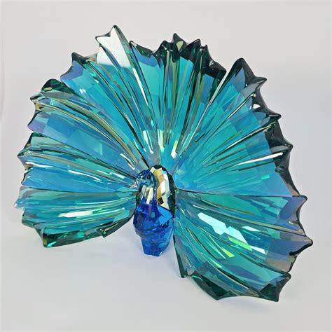 Swarovski Arya Peacock 5063694 Rare Retired Swarovski Crystal Ornament