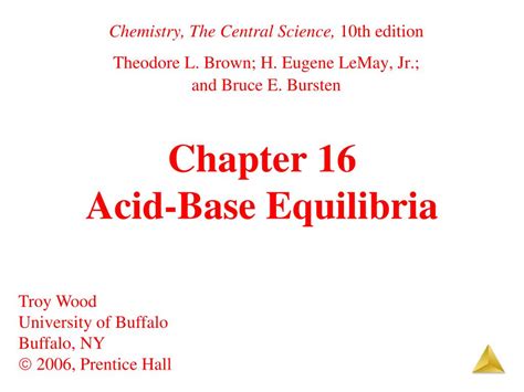 Ppt Chapter 16 Acid Base Equilibria Powerpoint Presentation Free