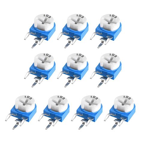 Resistor Trimmer Toolkitworld 10k Ohm 103 Blue Variable Resistor