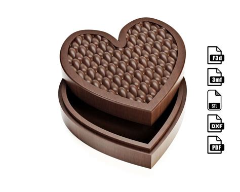 Jewelry Box Cnc Files For Wood Routers Cnc Box Pattern Fusion 360 Cnc Design Included Stl Dxf