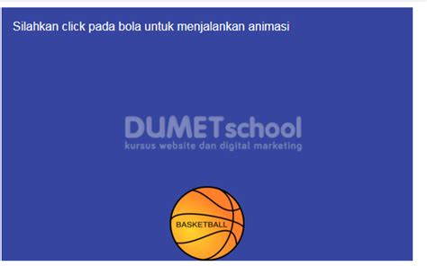 Cara Membuat Animasi Bola Bouncing Di Jquery Kursus Web Design Private Online 1 On 1‎ Dumet