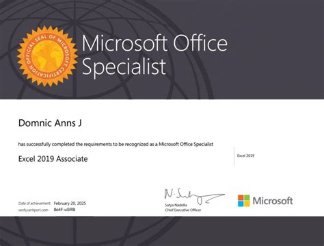 Microsoftexcel Certification Excel Microsoftcertification Domnic