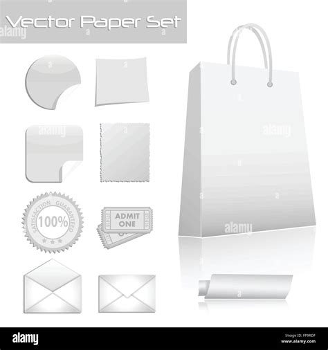 Vector Paper Set Stock Vector Image And Art Alamy