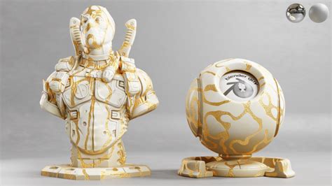 Gold Mix Marble Shader Blender Material