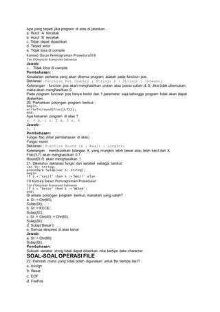 Pembahasan Ujian Teori Pemrograman Pascal Bagian Pdf