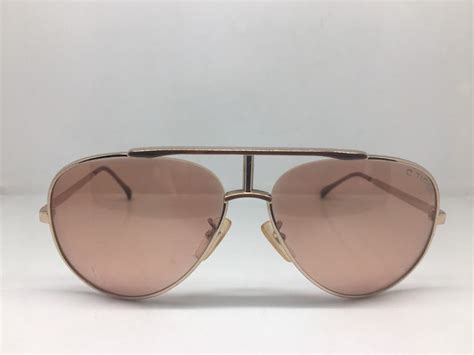 Vintage 83 Mod Cottet Tiger Made In France Aviator Pimp Sunglasses