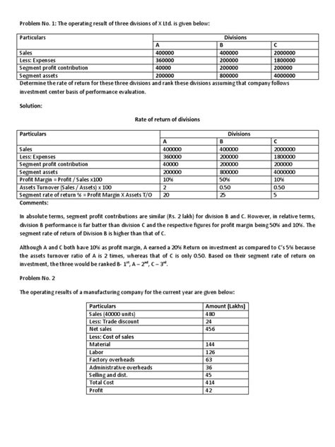 Mcs Imp Questions Pdf Profit Accounting Discounting