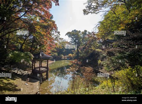 Séoul Corée du Sud 28 octobre 2023 Pavillon Gwallamjeong dans le