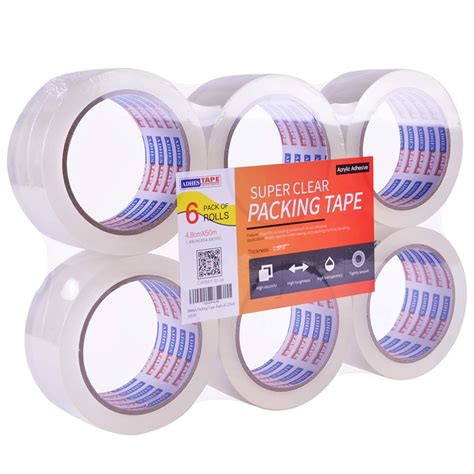 Adhes Heavy Duty Packing Tape Clear Packaging Tape For Moving Shipping