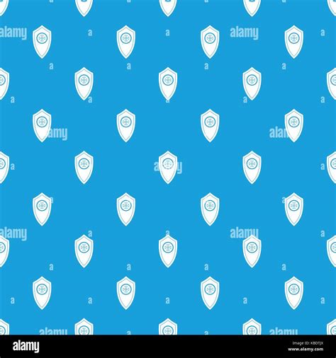 Shield Pattern Seamless Blue Stock Vector Image And Art Alamy