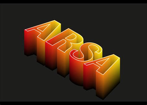 3d Typography Desigtn Arsa Graphic By Arief Sapta Adjie · Creative